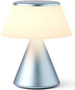 Lexon Lampe de chevet tactile LUMA S, veilleuse sans fil avec variateur dintensit&eacute; et synchronisation multi lampes, 9 couleurs LED, Rechargeable, Aluminium 