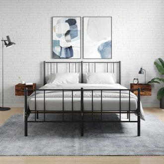 vidaXL Maison Exclusive Wand-Nachttische 2 Stk. R&auml;uchereiche 35x35x20 cm