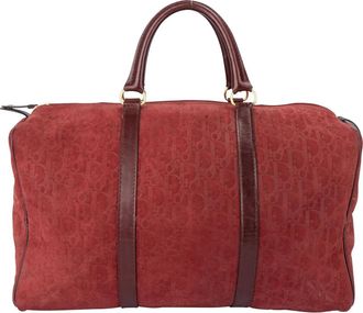 Dior Crossbody Bags - Christian Dior Suede Monogram Boston 40 Duffle Bag - Gr. unisize - in Bunt - für Damen