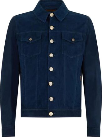 Moorer Homme, Vestes, Bleu, Taille: M Manteaux