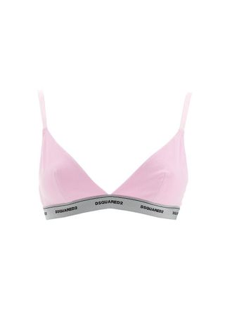 Dsquared2 Logo Cotton Bralette - Pink
