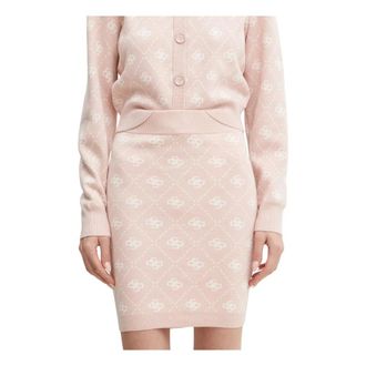 Guess Sarah 4G Mini Jupe - Femme - Jupes - Rose - Taille: 38 FR