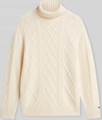 Tommy Hilfiger Regular Fit Rollkragenpullover aus Woll-Kaschmir-Mix