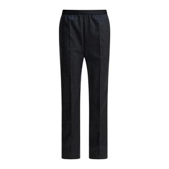 Maison Margiela Gerade geschnittene Hose aus Wollmischung - - Trousers - Damen - Grau - XS