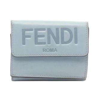 Fendi Portefeuille en cuir Pre-owned - Femme - Pre-owned - Bleu - Taille: ONE Size