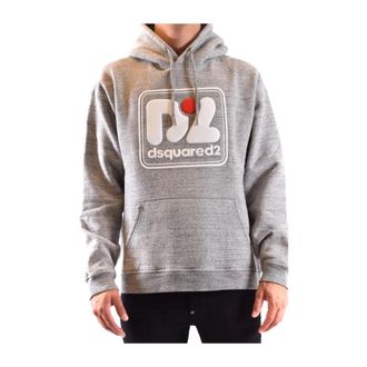 Dsquared2 Stylischer Hoodie - - Sweatshirts & Hoodies - Herren - Grau - M