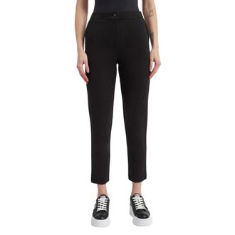 Twinset Schwarze Scuba Zigarettenhose - - Trousers - Damen - Schwarzk - S