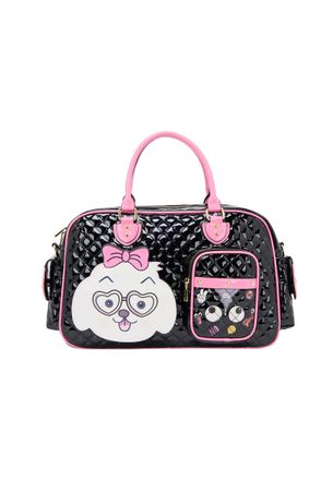 Mymo Handtasche Handtasche Frauen Schwarz Rosa