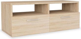 vidaXL Meuble tv Bois dingénierie 95x35x36 cm Chêne Vidaxl