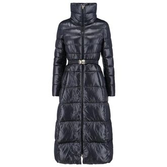 Herno Femme, Manteaux, Noir, Taille: 36 FR Manteau Matelass&eacute; &agrave; Rayures en Duvet