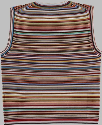 Paul Smith Merino Wool Signature Stripe Vest - Multicolor
