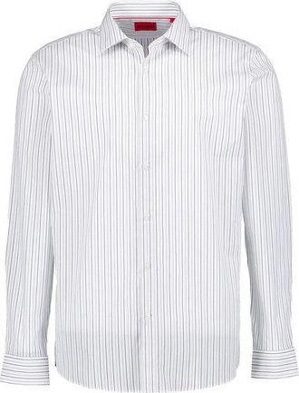 HUGO BOSS Herren Hemd wei&szlig; gestreift