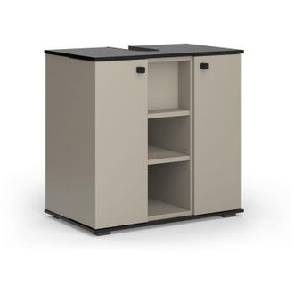 Vicco Waschbeckenunterschrank Joli, Greige, 60 x 59 cm mit 2 Türen, Vicco