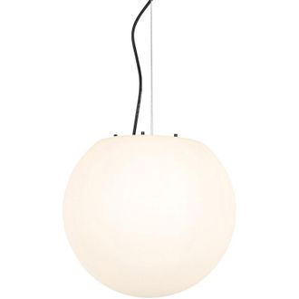 QAZQA nura - Suspension - 1 lumi&egrave;re - &Oslash; 35 cm - Blanc - Moderne - &eacute;clairage ext&eacute;rieur