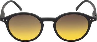 Cressi Glance Sunglasses Black/Fume Lens Yellow - Lunettes de Soleil Polarisées Unisex, parfaites pour la Mer, la Navigation et la Pêche, Monture PC Noir, Ve