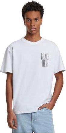 Mister Tee Mt3591-reach High Oversize Tee T-Shirt, Blanc, M Hommes