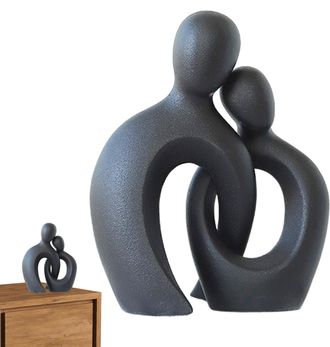 Generic Paar Figur - Paarskulptur, Umarmende Liebende | Kunstharz-Skulpturen, Heimdekoration, Paare lieben Skulpturen, Heimdekoration, abstrakte umarmende Paa