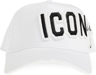 Dsquared2 Homme, Accessoires, Blanc, Taille: ONE Size Casquette de baseball Icon
