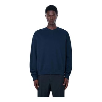 Jil Sander Rundhals-Sweatshirt - - Sweatshirts & Hoodies - Herren - Blau - 2XL