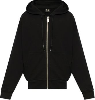 44 Label Group Homme, Sweatshirts et sweats &agrave; capuche, Noir, Taille: M Sweat &agrave; Capuche Zipp&eacute; en Coton avec Logo au Dos Imprim&eacute;