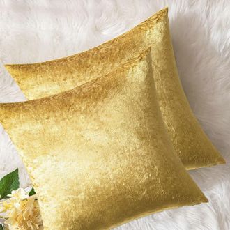 Generic Kissenbezug 50x50 Herbst 2er Set Pl&uuml;sch-Kissenbez&uuml;ge, Dekorative Couch-Kissenbez&uuml;ge - OekoTex Zertifiziert, Kuscheliger Bezug F&uuml;r Dekokissen Und Sofak