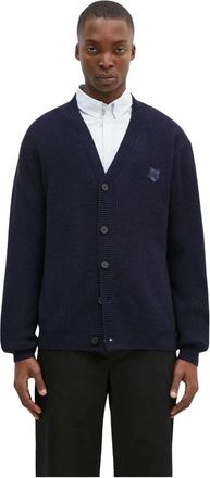 Maison Kitsun&eacute; Herren, Strickwaren, Blau, XLGr&ouml;&szlig;e