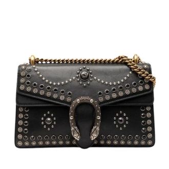 Gucci Sac bandouli&egrave;re clout&eacute; Pre-owned - Femme - Pre-owned - Noir - Taille: ONE Size