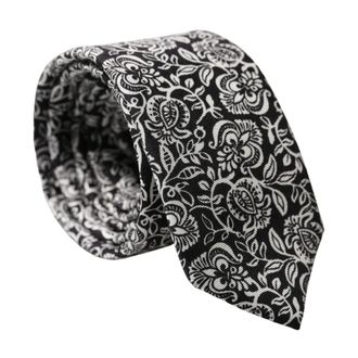 Dolce & Gabbana Floral Fantasy Seiden Krawatte mit Verstellbarem Nackenband - - Accessories - Herren - Mehrfarbig - ONE SIZE