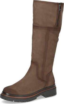 Caprice Femme Damen 9-25601-45 Botte Tendance, Nubuck Taupe, 37 EU