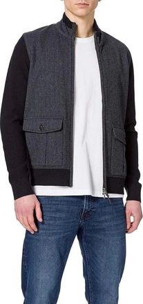 Hackett Gilet &agrave; devant en tissu - Homme - Vestes - Gris - Taille: XL