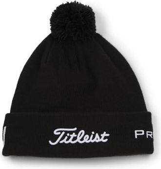 Titleist Titleist Pompon Tour Bonnet, Noir/Blanc, Taille Unique Mixte