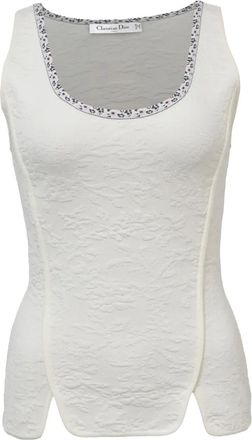 Dior débardeur à col rond - Blanc