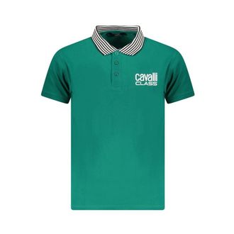 Cavalli Homme, Tops, Vert, Taille: L Polo à Manches Courtes
