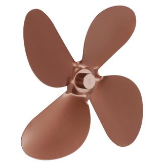 CHICIRIS Ofenventilatorfl&uuml;gel aus Aluminiumlegierung, Langlebiges 4-Blatt-Kit f&uuml;r Holzofen-Kaminventilatorzubeh&ouml;r mit Sechskantschl&uuml;sselschraube (Bronze)