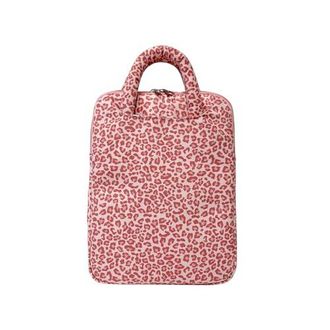Generic Sac souple imprim&eacute; l&eacute;opard pour tablette, sac int&eacute;rieur pour ordinateur portable, sac de rangement pour ordinateur (rose S)