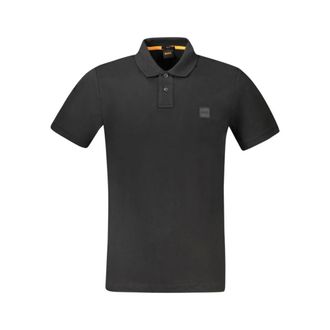 HUGO BOSS Homme, Tops, Noir, Taille: XL Polo en Coton Noir