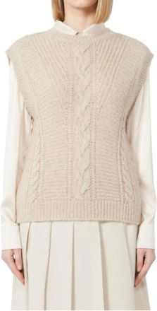 Max Mara Damen, Strickwaren, Beige, MGröße