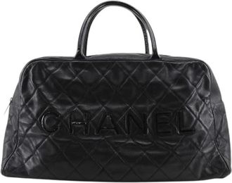 Chanel Sac Week-end Pre-owned - Femme - Pre-owned - Noir - Taille: ONE Size