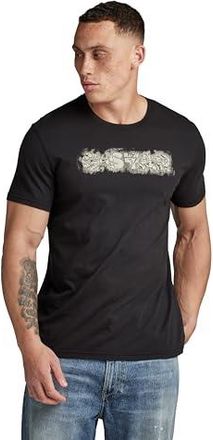 G-Star G-Star Homme T-Shirt Distressed Logo, Noir (dk black D24363-C506-6484), XXL