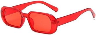 Generic Lunettes De Soleil Dextérieur For Hommes À Petite Monture Sport For Femmes For La Conduite Et Les Déplacements(Red)