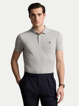 Polo Ralph Lauren Poloshirt 710941439004 Grau Custom Slim Fit