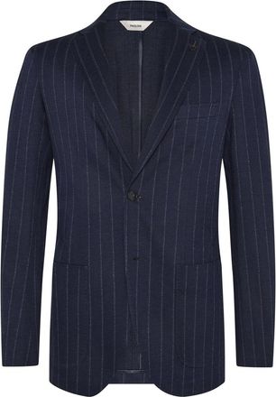 Paoloni Einreihiges Sakko mit Nadelstreifen in Jersey-Qualit&auml;t in