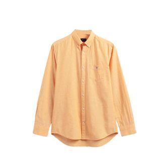 GANT Baumwoll- und Leinenhemd Regular Fit - - Blouses & Shirts - Damen - Orange - XL