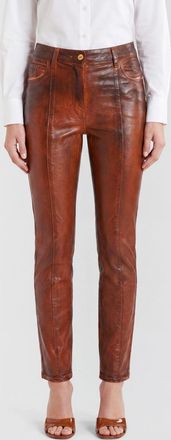 Elisabetta Franchi High-Waist Skinny-Jeans von aus Stretch-Denim mit Used-Effekt