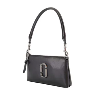 Marc Jacobs Womens The Pochette - Marc Jacobs Leather Black Cowhide Bags Shoulder-Hobo-Bags