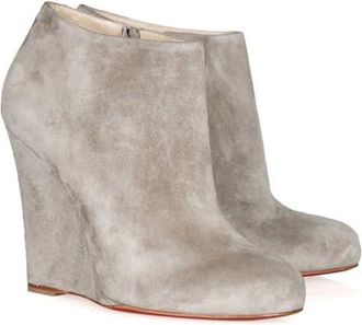 Generic Bottines Compens&eacute;es Tendance pour Femmes,Bottines &agrave; Talon Compens&eacute; Classiques en Daim &agrave; Bout Rond,Chaussures &agrave; Talon Haut Confortables pour F&ecirc;tes Le B