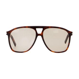 Saint Laurent Womens Sl Sunglasses Brown Acetate