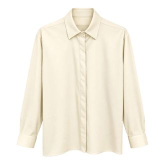 Mars&eacute;m Nylon-Hemden - - Blouses & Shirts - Damen - Beige - M