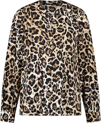 Taifun Femme, Blouses et Chemises, Multicolore, Taille: 38 FR Blouse Imprim&eacute; L&eacute;opard
