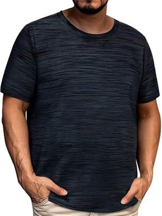 Generic T-shirts pour homme drôle classique col rond manches courtes été athlétique t-shirt ample pour le sport, la course à pied, la gym vêtements de sport, 